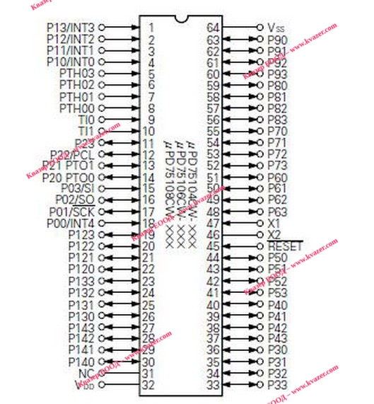 UPD 75108 CW 249 4-BIT SINGLE-CHIP MICROCOMPUTER | eмагазин на Квазер ...