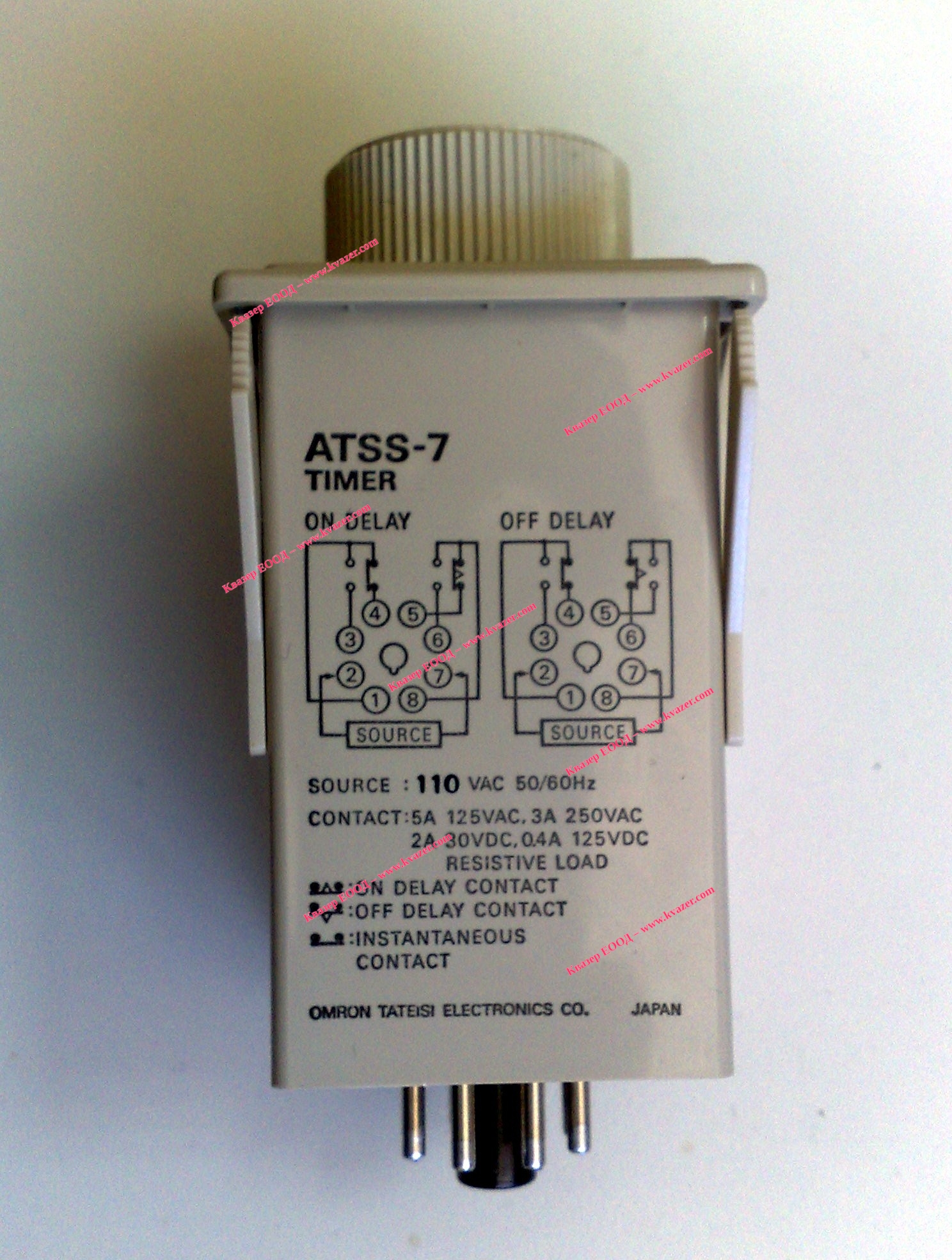 Omron ATSS-7N ON Delay Timer 0-10s 110V | eмагазин на Квазер ...